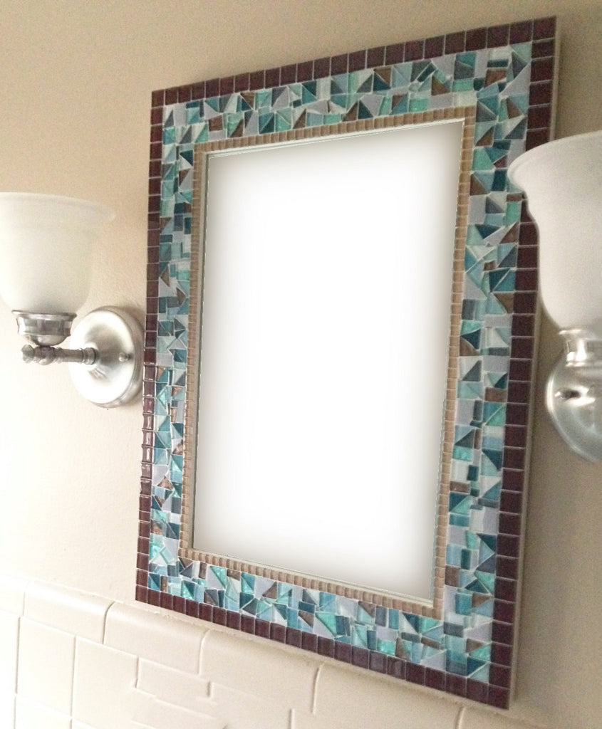 Rectangular Mosaic Mirror – Green Street Mosaics